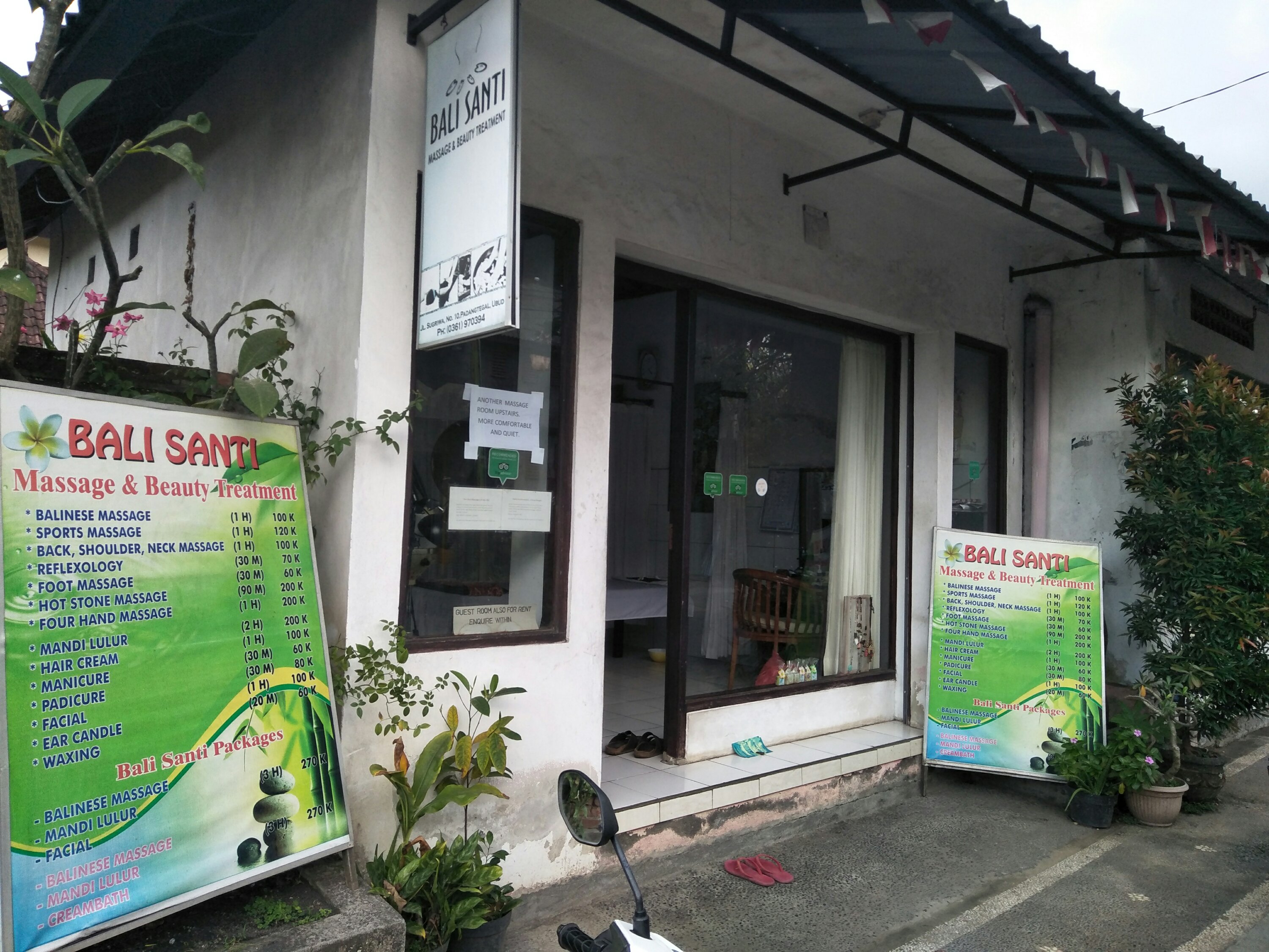 ウブドのローカルスパ！【BALI SANTI 】 ココにも敏腕セラピスト!! | バリ島と私 ドタバタ珍道中ブログ